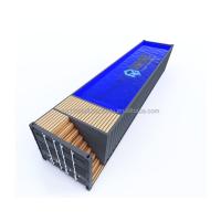 China Customized Shipping Container Swimming Pool in 20ft/40ft with Wall 50/75/100mm Wave Sandwich Panel for sale