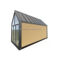 China Outdoor Hotel or Living Aluminum Alloy Windows Triangular Roof Prefabricated Steel Container House with Customized Color for sale