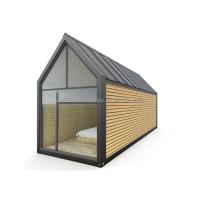 China Outdoor Hotel or Living Aluminum Alloy Windows Triangular Roof Prefabricated Steel Container House with Customized Color for sale
