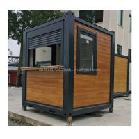 China Sandwich Panel Door Container Houses 40ft Two Bedroom for Glass Door Living Accommodation for sale