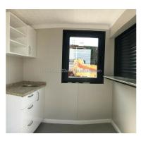 China Sandwich Panel Door Container Houses 40ft Two Bedroom for Glass Door Living Accommodation for sale