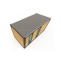 China 20ft Modern Prefabricated Steel Container House Wooden Color Living Prefab Residential Tiny House Couple Hotel Room for sale