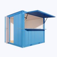 China 10ft Fast Food Mini Mobile Container Coffee Bar Houses Modern Design Outdoor Modified Shipping Container Cafe Shops Pop-up Shop for sale