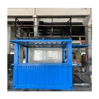 China Steel Frame and Galvanized Steel Bending Prefabricated Container Restaurant Store Food Booth 10 Feet with Container Houses for sale