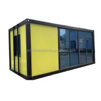 China 20ft 40ft Light Steel Container House Modern Design Prefab Camping Homes with Galvanized Steel Bending 180g and Steel Frame for sale