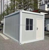 China 20ft 40ft Light Steel Container House Modern Design Prefab Camping Homes with Galvanized Steel Bending 180g and Steel Frame for sale