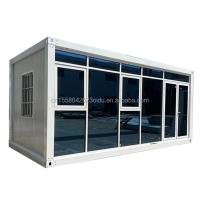 China 20ft 40ft Light Steel Container House Modern Design Prefab Camping Homes with Galvanized Steel Bending 180g and Steel Frame for sale