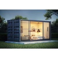China 20ft 40ft Light Steel Container House Modern Design Prefab Camping Homes with Galvanized Steel Bending 180g and Steel Frame for sale