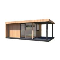 China Wall 50/75/100mm Wave Sandwich Panel Expandable Steel Outdoor Living Unit Wooden Prefab House for Mobile Living 20ft/40ft for sale