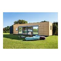 China Wall 50/75/100mm Wave Sandwich Panel Expandable Steel Outdoor Living Unit Wooden Prefab House for Mobile Living 20ft/40ft for sale