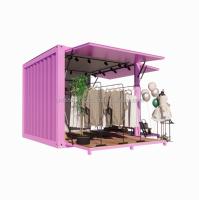 China Hotel Promotion 10ft Pop-up Container Clothing Store with Steel Frame and Galvanized Steel Bending for sale