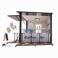 China Fast and Convenient Stall Customized Color Retail Store in a 10ft Pop-Up Coffee Shop with Wall 50/75/100mm Wave Sandwich Panel for sale