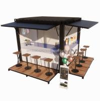 China Fast and Convenient Stall Customized Color Retail Store in a 10ft Pop-Up Coffee Shop with Wall 50/75/100mm Wave Sandwich Panel for sale