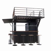 China Mini 10ft Pop-up Store Sturdy Steel Frame Container Bar Stall with Galvanized Steel Bending for sale