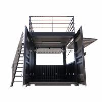 China Mini 10ft Pop-up Store Sturdy Steel Frame Container Bar Stall with Galvanized Steel Bending for sale