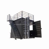 China Mini 10ft Pop-up Store Sturdy Steel Frame Container Bar Stall with Galvanized Steel Bending for sale