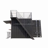 China Mini 10ft Pop-up Store Sturdy Steel Frame Container Bar Stall with Galvanized Steel Bending for sale