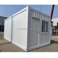 China 20 FT Modern Prefabricated Steel Garage with Sandwich Panel Door Aluminum Alloy Windows Easy-to-Assemble Flat Pack Warehouse for sale