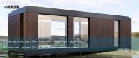 China Modern Design Style Customized Color Wooden Prefabricated Container House Steel Sandwich Panel Hotel Toilets for Outdoor for sale