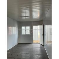 China 20 FT Modern Prefabricated Steel Garage with Sandwich Panel Door Aluminum Alloy Windows Easy-to-Assemble Flat Pack Warehouse for sale
