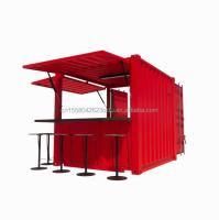 China Hotel 10ft Mini Container Bar Stall in Supermarket with Sturdy Pop-up Store and Modern Design for sale