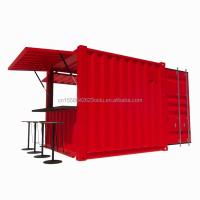 China Hotel 10ft Mini Container Bar Stall in Supermarket with Sturdy Pop-up Store and Modern Design for sale