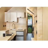 China 50/75/100mm Wave Sandwich Panel Modular Steel Structure Prefabricated Shipping Mobile Kitchen Restaurant Container House on Wheels for sale