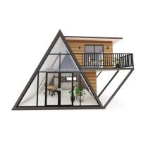 China Triangle Container Wooden House for sale