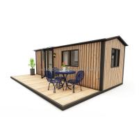 China Customized Color Wooden Homes for Family Made of Steel Sandwich Panel and Galvanized Steel Square Tubes for sale