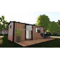 China Customized Color Wooden Homes for Family Made of Steel Sandwich Panel and Galvanized Steel Square Tubes for sale