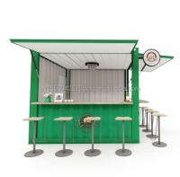 China 10ft and 20ft Container Coffee Shops with Aluminum Alloy Windows Portable Pop Up Cafe Bar for sale