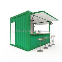 China 10ft and 20ft Container Coffee Shops with Aluminum Alloy Windows Portable Pop Up Cafe Bar for sale