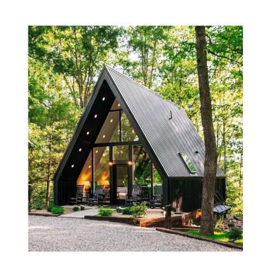 China Steel Structure Triangular Wooden House for sale