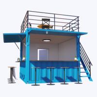 China 10ft Prefabricated Restaurant Shop Street Food Kiosk Container Pop Up Mobile Mini Shipping Container with Hotel Design for sale