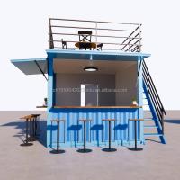 China 10ft Prefabricated Restaurant Shop Street Food Kiosk Container Pop Up Mobile Mini Shipping Container with Hotel Design for sale