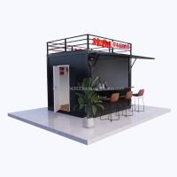 China Modern Design Style 10ft Container Sentry Box Fast Food Truck Mobile Coffee Truck Bar Convenience Store for sale