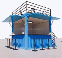 China 10ft Prefabricated Restaurant Shop Street Food Kiosk Container Pop Up Mobile Mini Shipping Container with Hotel Design for sale
