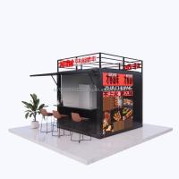 China Modern Design Style 10ft Container Sentry Box Fast Food Truck Mobile Coffee Truck Bar Convenience Store for sale