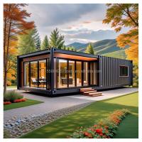 China Outdoor 40ft or 20ft Modern Design Expandable Container Home Prefab Residential Prefabricated Tiny House for Living Steel Material for sale