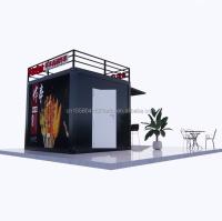 China Modern Design Style 10ft Container Sentry Box Fast Food Truck Mobile Coffee Truck Bar Convenience Store for sale