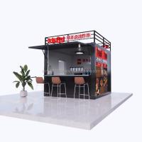 China Modern Design Style 10ft Container Sentry Box Fast Food Truck Mobile Coffee Truck Bar Convenience Store for sale