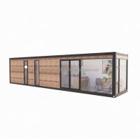 China 20 FT Customizable Modern Prefabricated Steel Container House with Outdoor Wooden Container and Aluminum Alloy Windows for sale