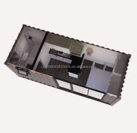 China Aluminum Alloy Windows EU 20 FT Prefabricated Steel Container House for Outdoor Living in Residential Forest Tiny Houses for sale