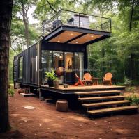 China Aluminum Alloy Windows EU 20 FT Prefabricated Steel Container House for Outdoor Living in Residential Forest Tiny Houses for sale