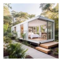 China 50/75/100mm Wave Sandwich Panel Wall EU Modern Design Steel Structure Building for Log Hotels or Mobile Little House Prefabricated Home for sale