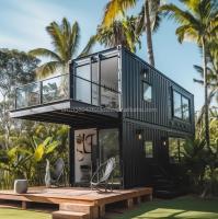 China Aluminum Alloy Windows EU 20 FT Prefabricated Steel Container House for Outdoor Living in Residential Forest Tiny Houses for sale