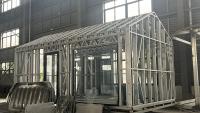 China Fast-Installed Two-Storey Prefab Villa with A-Frame Design and Triangle Container Made of Galvanized Steel Square Tubes for sale