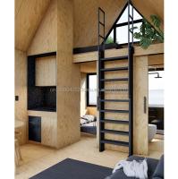 China Fast-Installed Two-Storey Prefab Villa with A-Frame Design and Triangle Container Made of Galvanized Steel Square Tubes for sale
