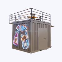 China Modern Design Supermarket Mobile Container Coffee Bar Houses 10ft Mini Popup Shop for sale