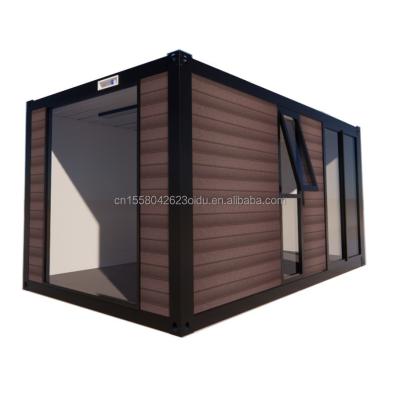 China 20ft Modern Design Prefabricated Wooden House Steel Material Tiny Container House for Hotel/Couple Vocation Outdoor Stay for sale
